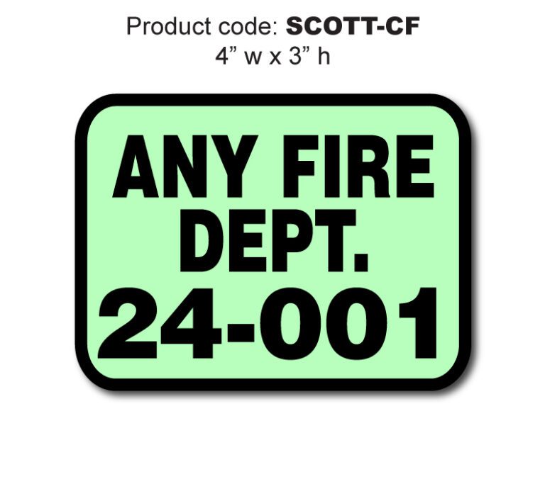 APPARATUS DECALS FOR SCOTT BRAND PRODUCTS - Firefly Signs